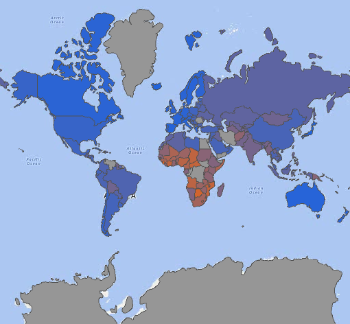 GitHub - bruno78/life-expectancy-map: A map that displays life ...