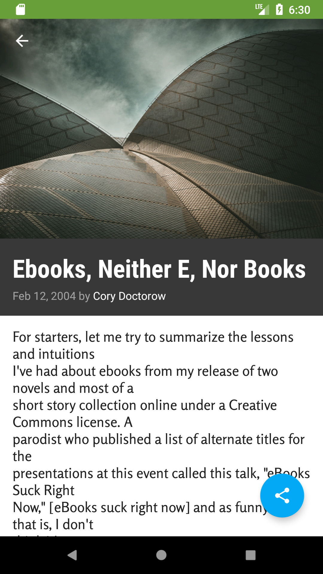 GitHub - bruno78/xyz-reader: Application/exercise to implement Material Design