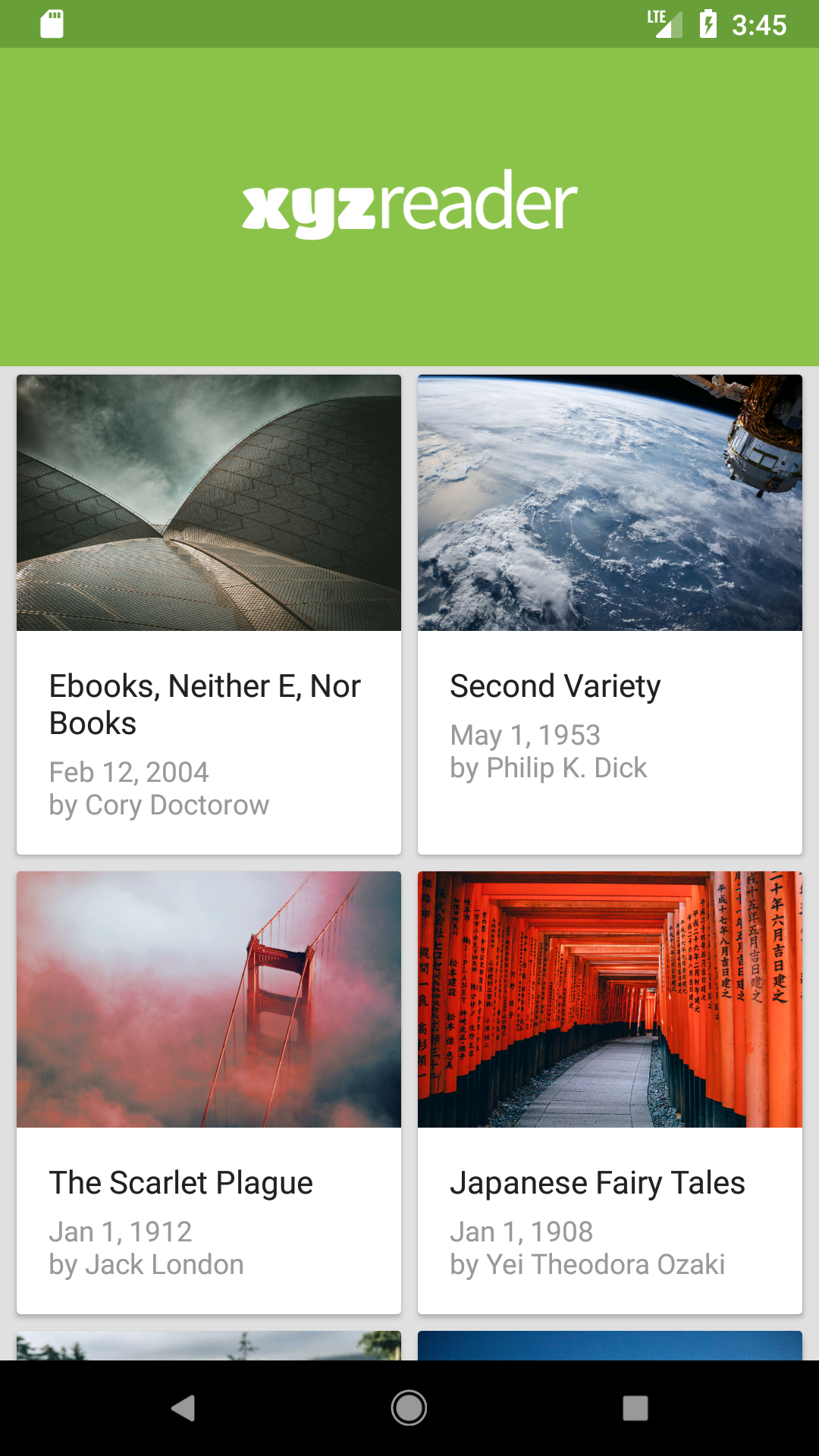 Github Bruno78xyz Reader Applicationexercise To Implement Material Design