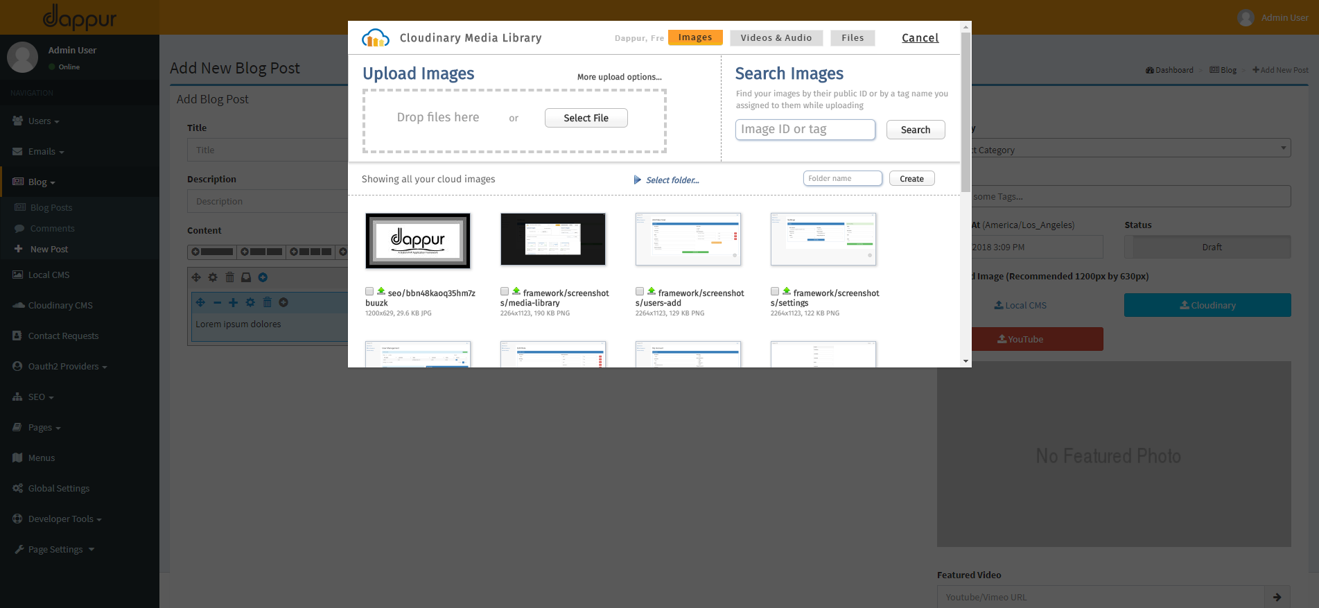 GitHub - dappur/theme-AdminLTE: AdminLTE dashboard theme for the Dappur ...