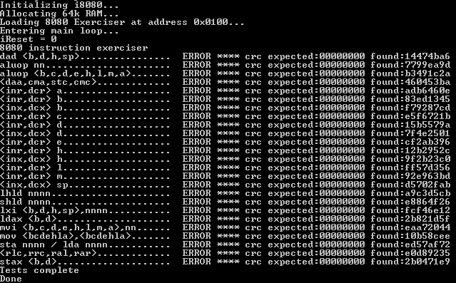 GitHub - jdryg/8080Emu: i8080 state/cycle accurate emulator which tries ...