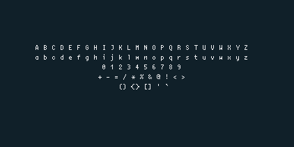 GitHub - Nitepone/cherry-font: simple bitmap font