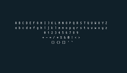 GitHub - Nitepone/cherry-font: simple bitmap font