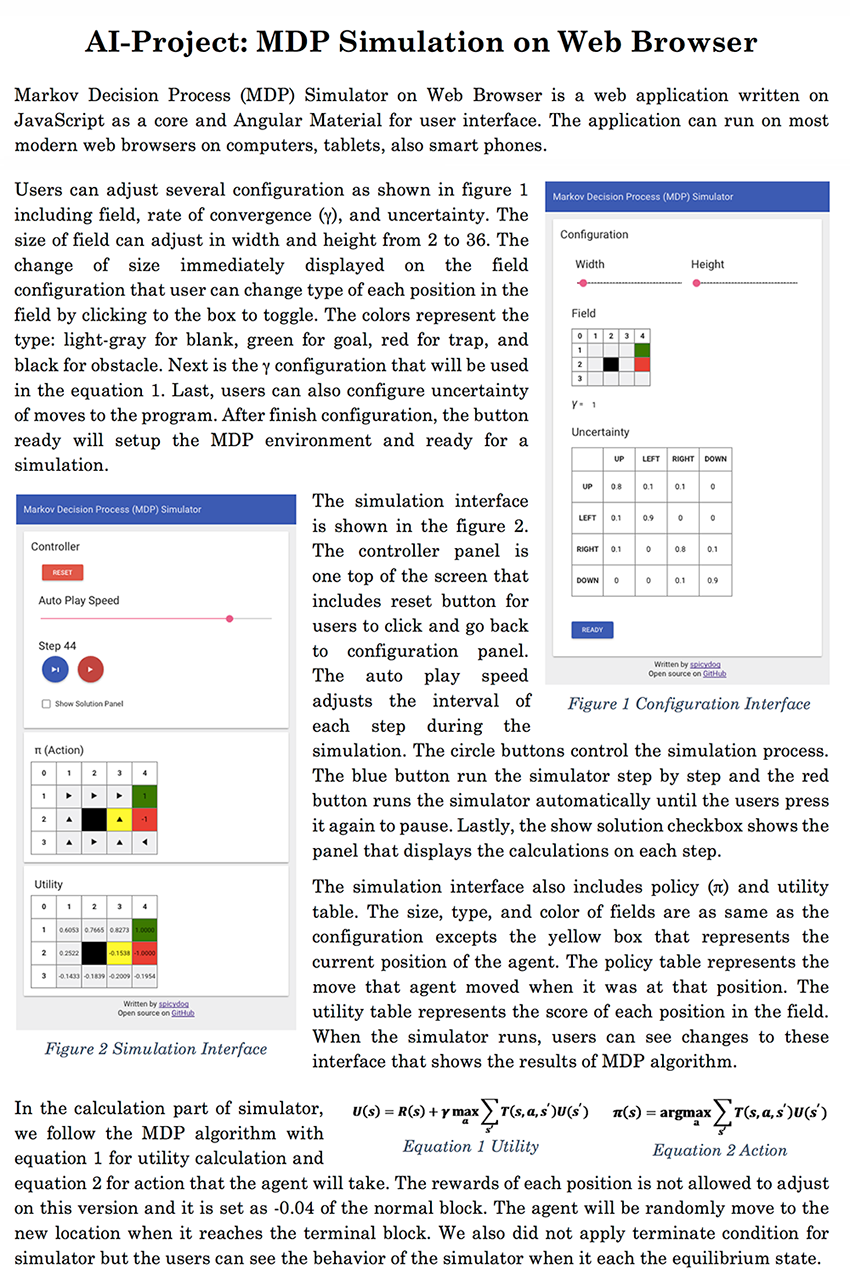 GitHub - spicydog/mdp-simulator: An Markov Decision Process simulator ...