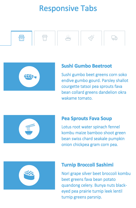 GitHub - vasanthk/Responsive-Tabs: A full width responsive tab component. The tab header uses ...